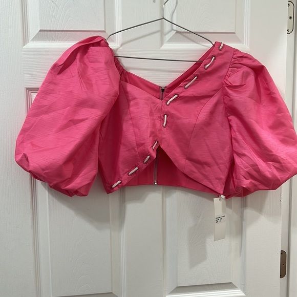 La’Ros | Tops | Nwt Pink Ballon Crop Top | Poshmark